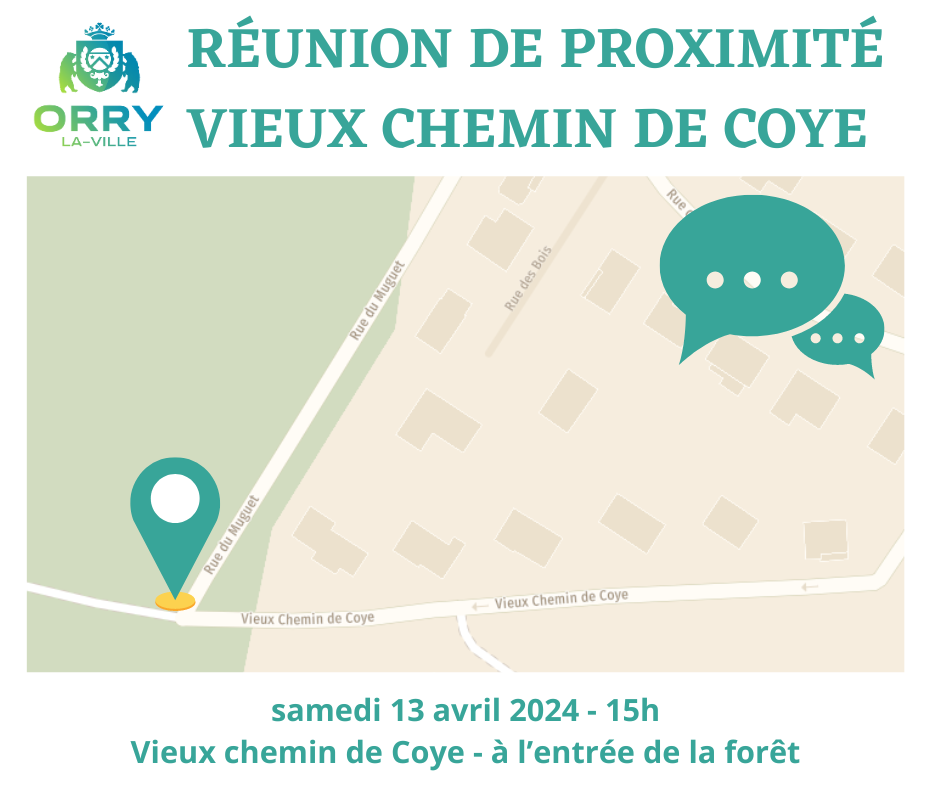 Réunion de proximité Vieux Chemin de Coye - Orry-la-Ville
